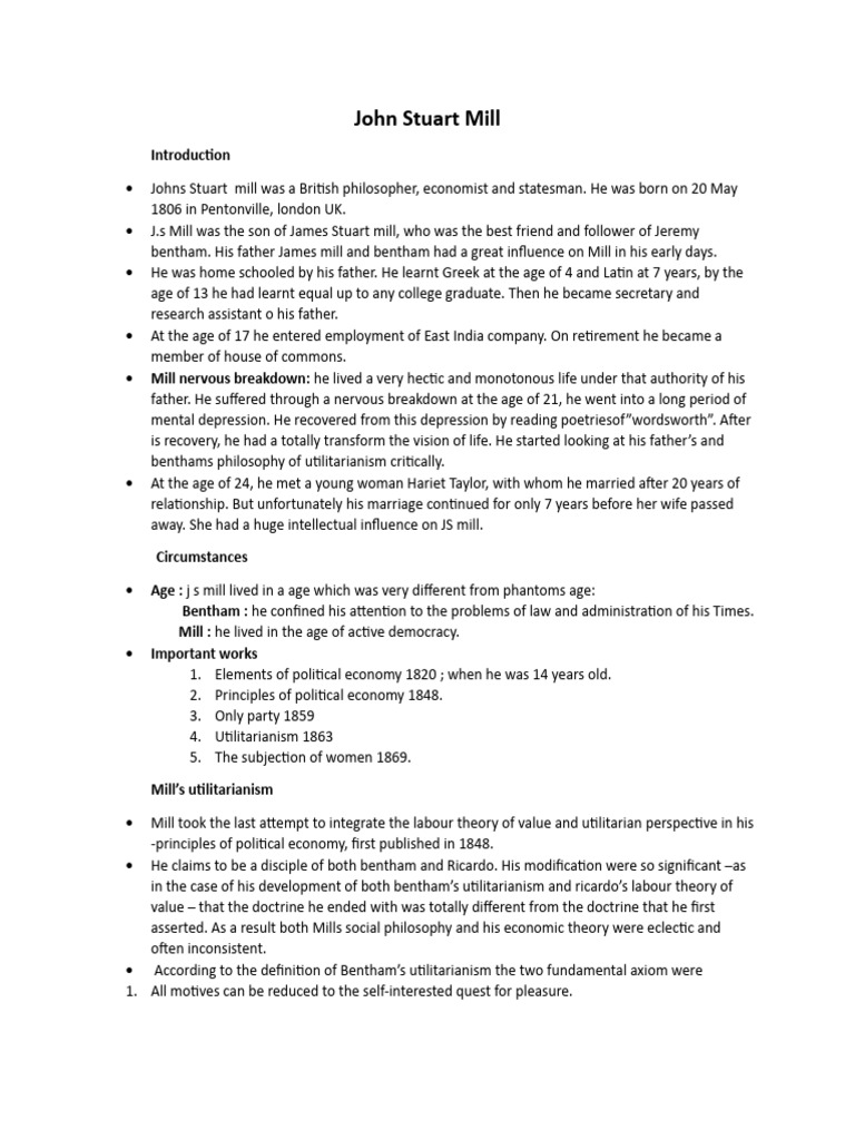 6.john Stuart Mill | PDF | Utilitarianism | Prices