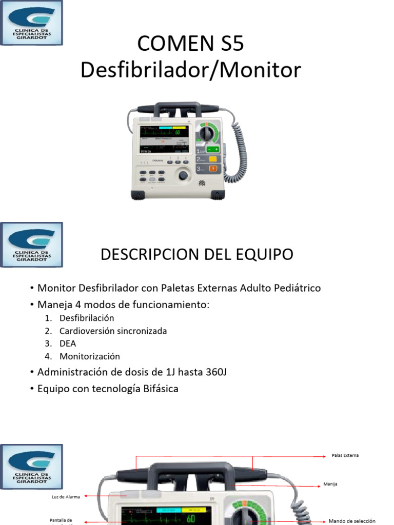 Desfibrilador Comen S5: Guía de Uso | PDF | Fisiología Cardiovascular ...