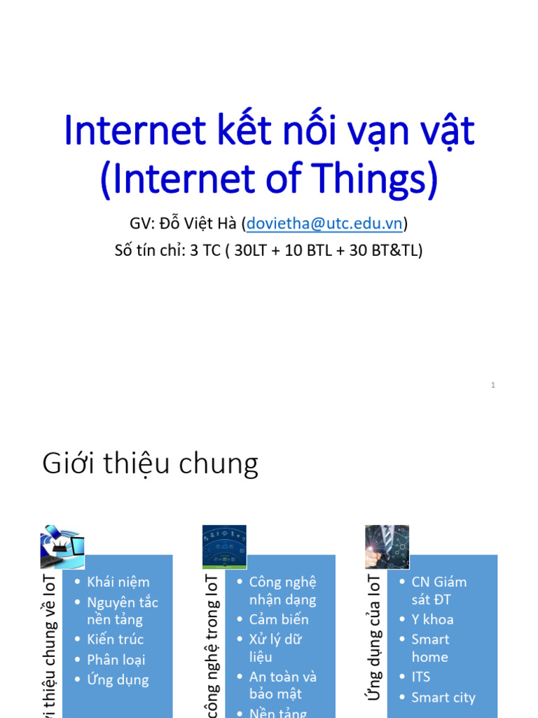 IoT B1 Gioi Thiêu Chung Nov2022 | PDF