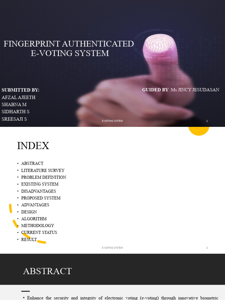 Finger Print e Vote | PDF | Encryption | Electronic Voting