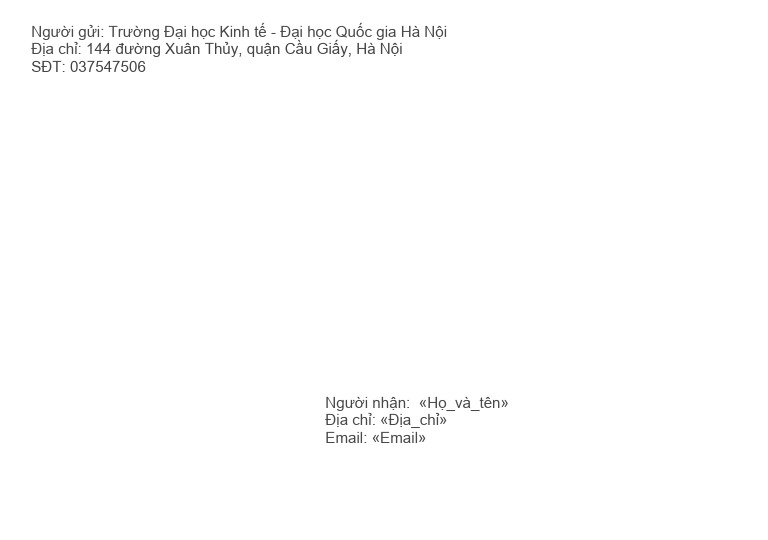 Câu2 Mail Merge | PDF