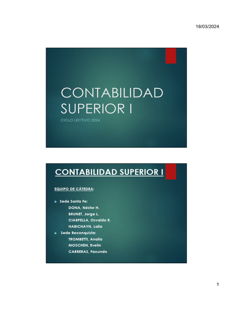 PRESENTACION 2024 | PDF | Contabilidad | normas internacionales de ...