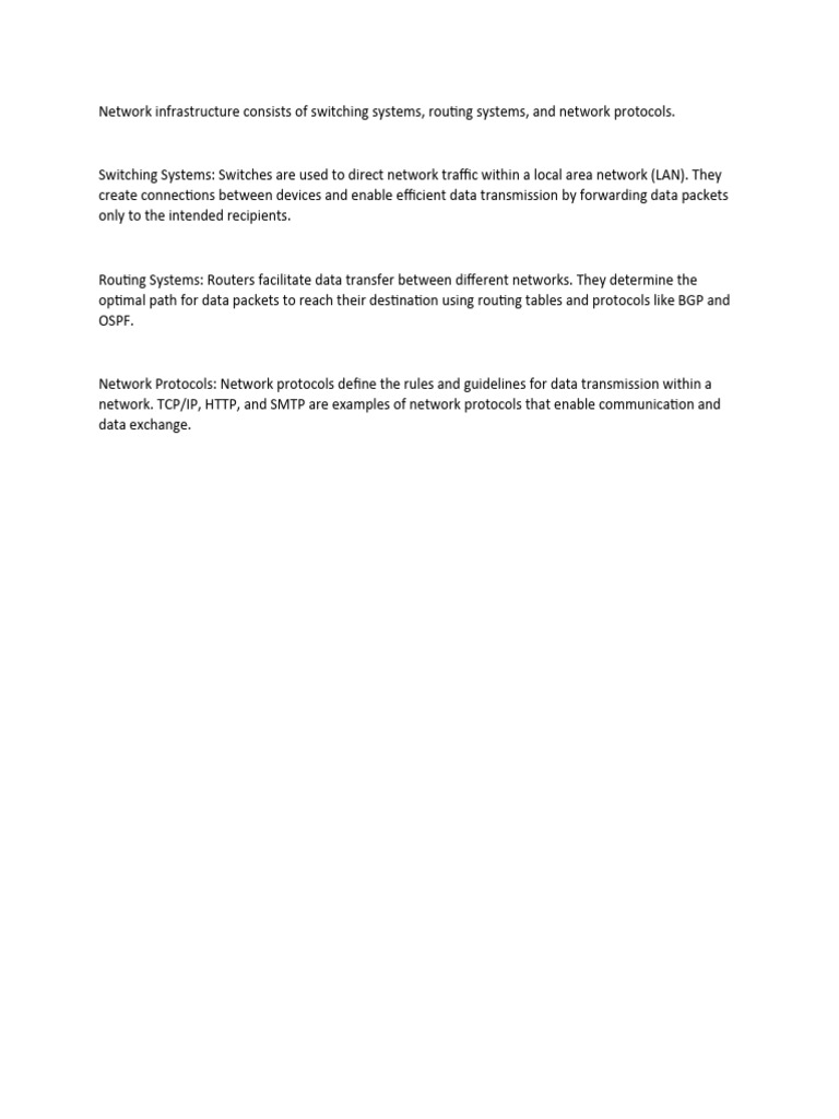 Understanding Network Infrastructure Essentials | PDF | Science & Mathematics | Technology ...