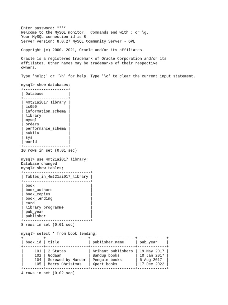 Lab1b Dbms Dev | PDF | Information Technology Management | Information Retrieval