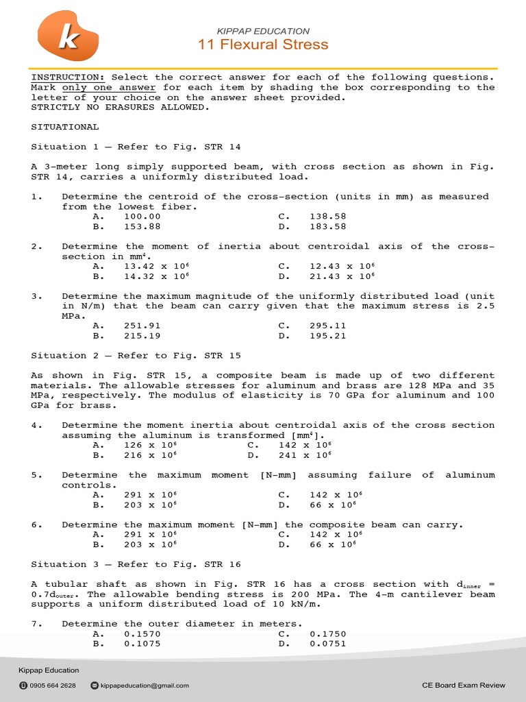 Kippap-Handout-SEC (11 Flexural Stress) | PDF | Stress (Mechanics ... Kippap-Handout-SEC (11 Flexural Stress) | PDF | Stress (Mechanics ...