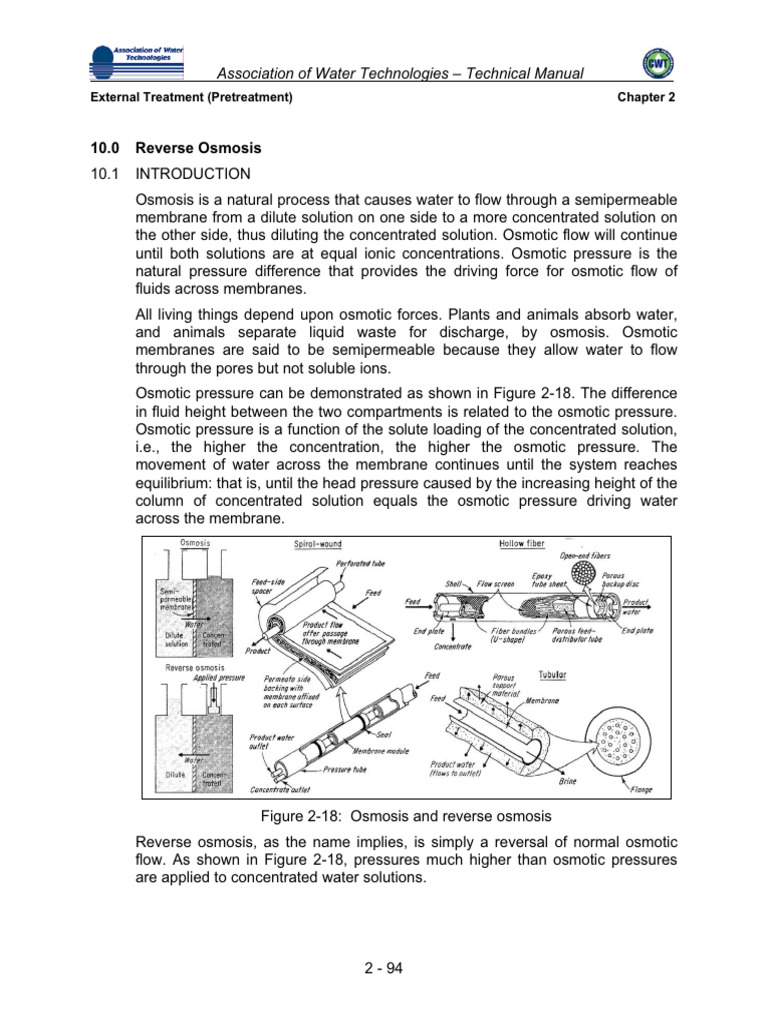 10 Reverse Osmosis | PDF | Osmosis | Membrane