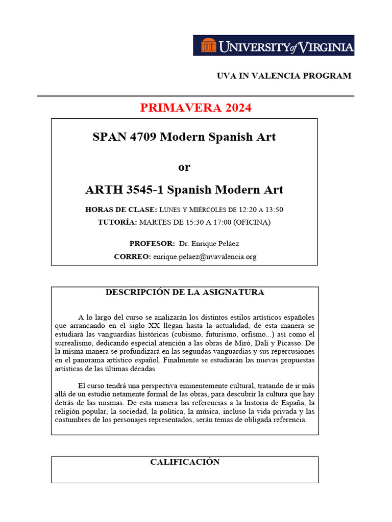 Curso de Arte Moderno Español | PDF | Vanguardia | Arte abstracto