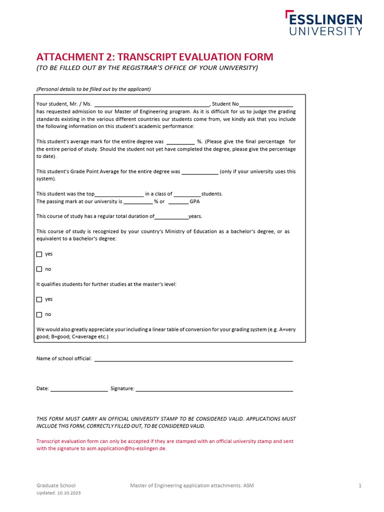 BGS ASM General Application Package Transcript 2 | PDF | Business ...