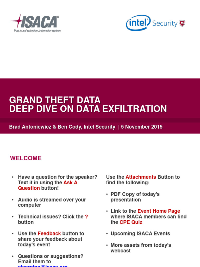 Intel Security - Grand Theft Data - 124335 | PDF | Computer Security ...