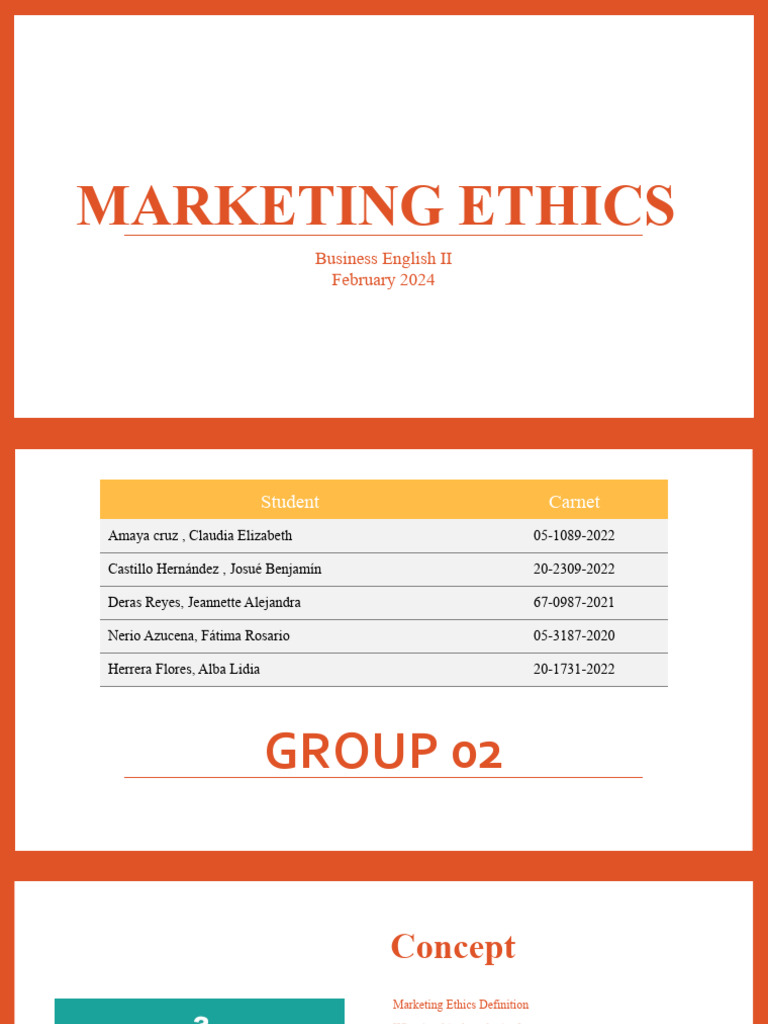 Understanding Marketing Ethics Principles | PDF | Marketing | Business ...