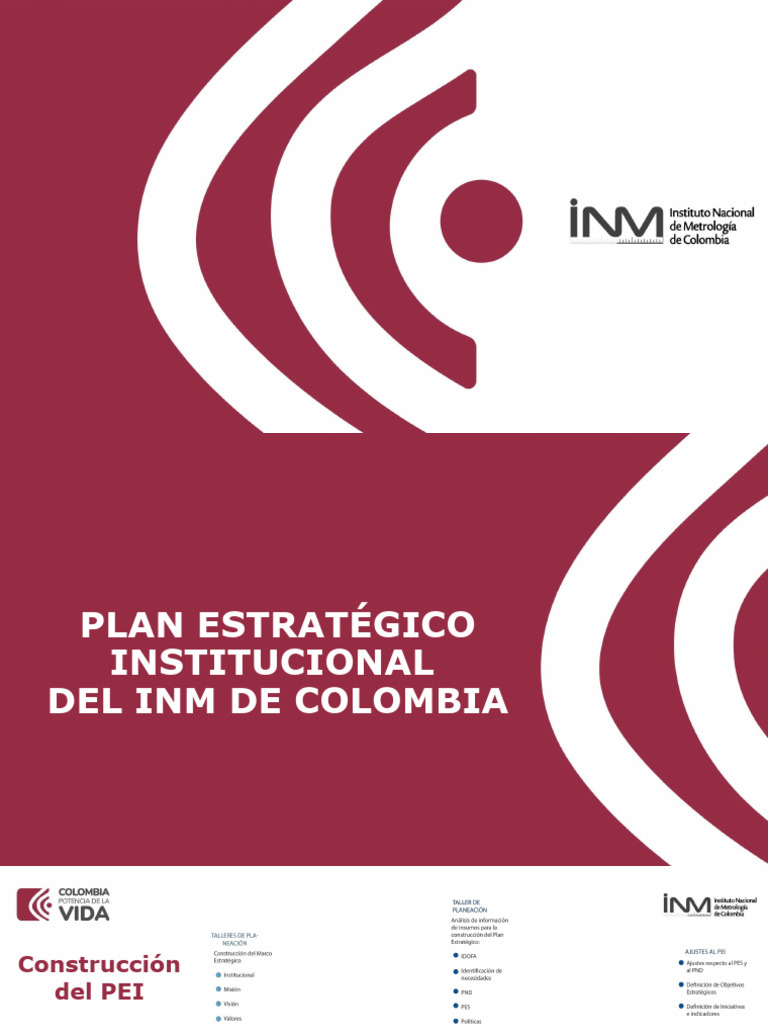 Plan Estrategico Institucional Del INm de Colombia | PDF | Metrología ...