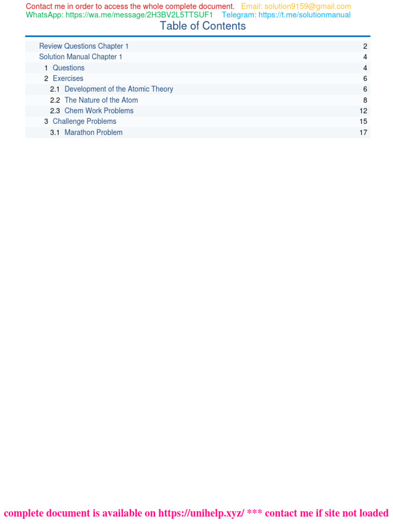 Solution Manual Chemistry, An Atoms First Approach 3rd Edition by ...