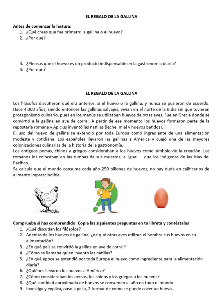 El Regalo de La Gallina | PDF