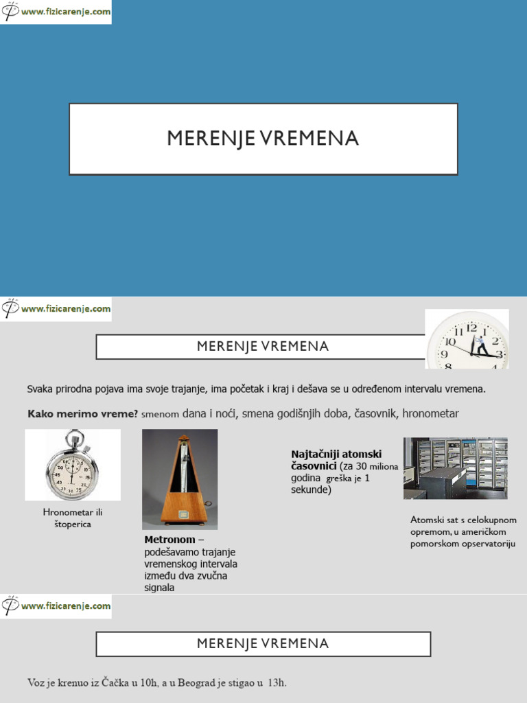 Merenje-Vremena | PDF