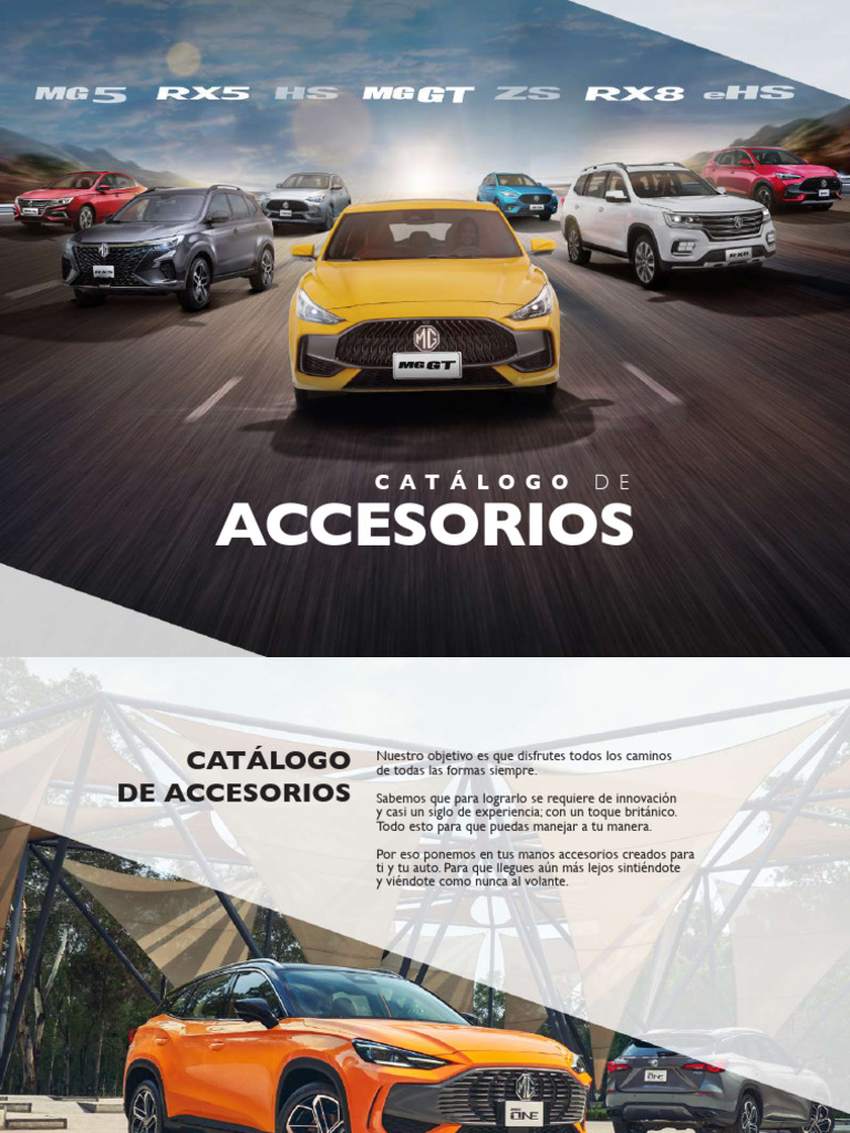 Catalogo Accesorios MG Mexico | PDF | Cupés | Vehículos
