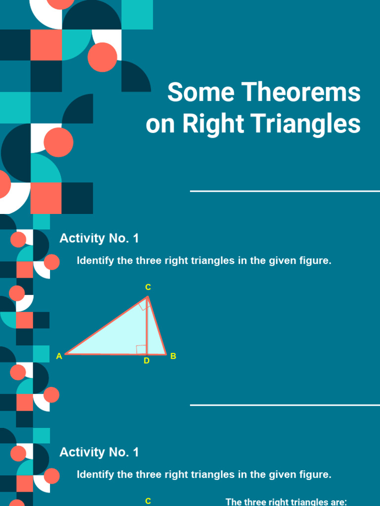 Some Theorems On Right Triangles | PDF | Triangle | Elementary Geometry