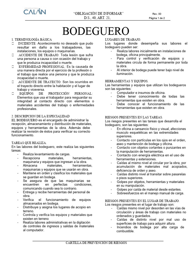 Odi Bodeguero Calan | PDF