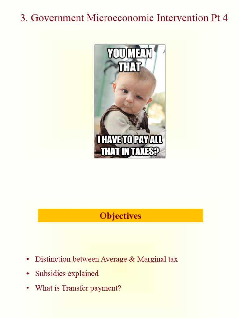 Government Microeconomic Intervention Pt.4 | PDF | Tax Rate | Taxes