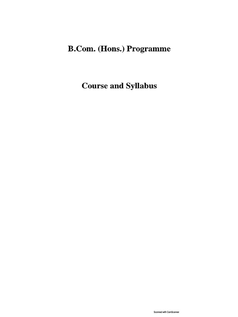 Syllabus | PDF