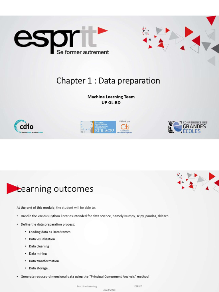 Chap1_DataPreparation | PDF | Principal Component Analysis | Eigenvalues And Eigenvectors