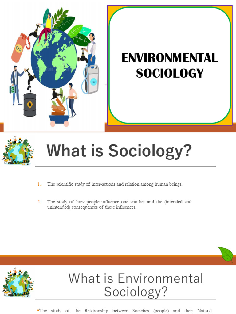 Environmental Sociology | PDF | Sustainability | Ecosystem