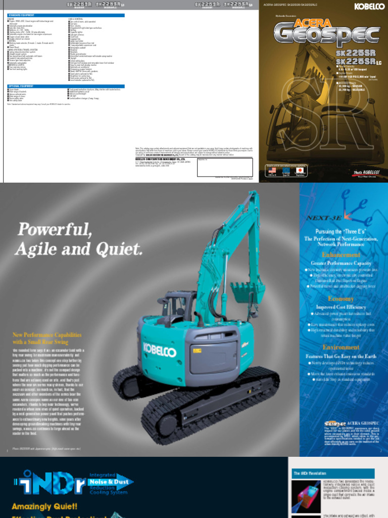 Kobelco 225sr SRLC en | PDF | Duct (Flow) | Engines