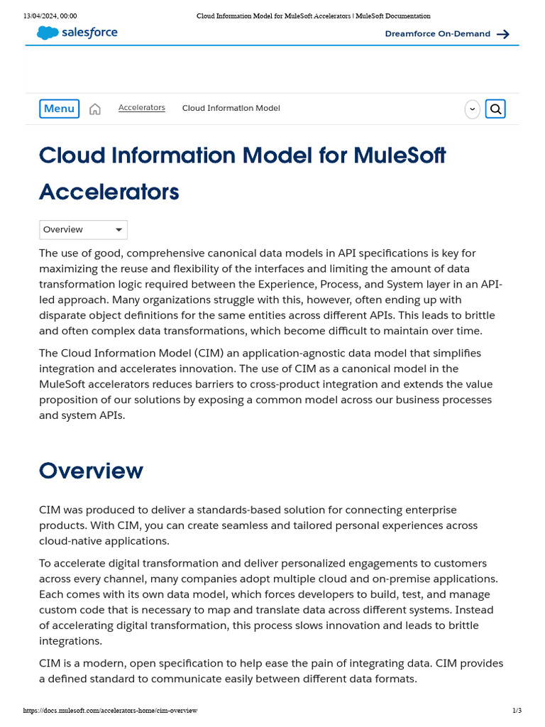 Cloud Information Model For MuleSoft Accelerators - MuleSoft ...