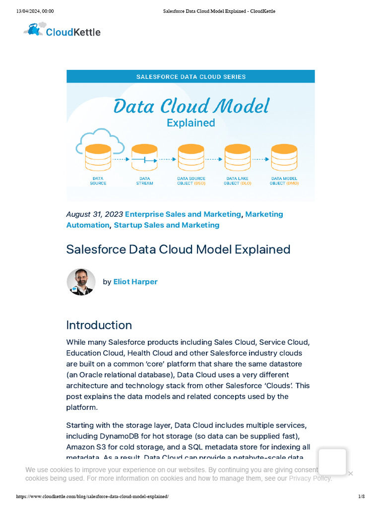 Salesforce Data Cloud Model Explained - CloudKettle | Download Free PDF | Cloud Computing ...