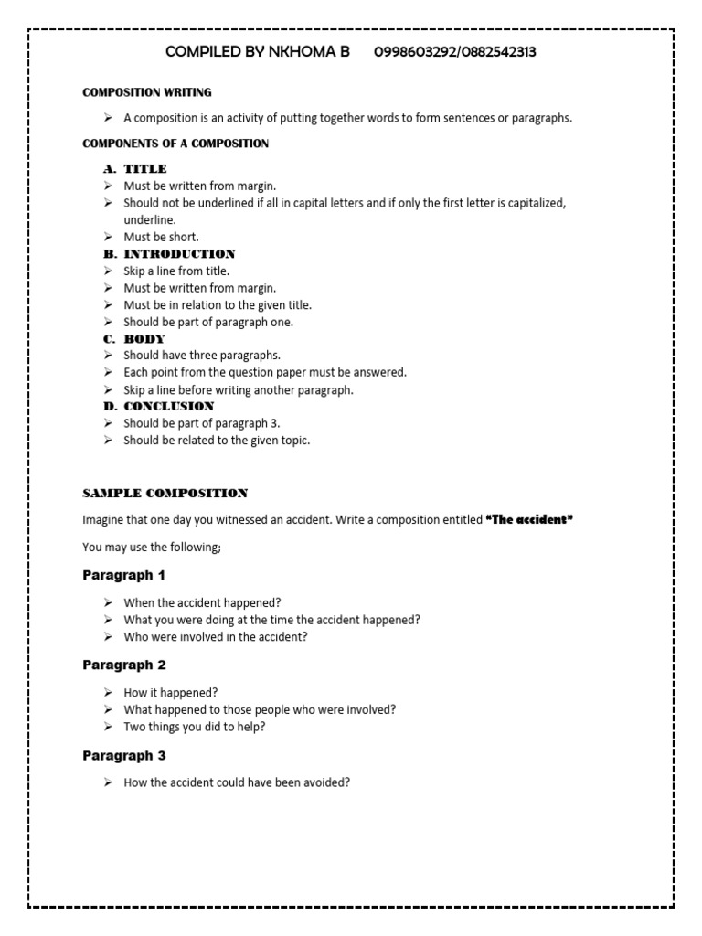 Primary Composition Writing | PDF