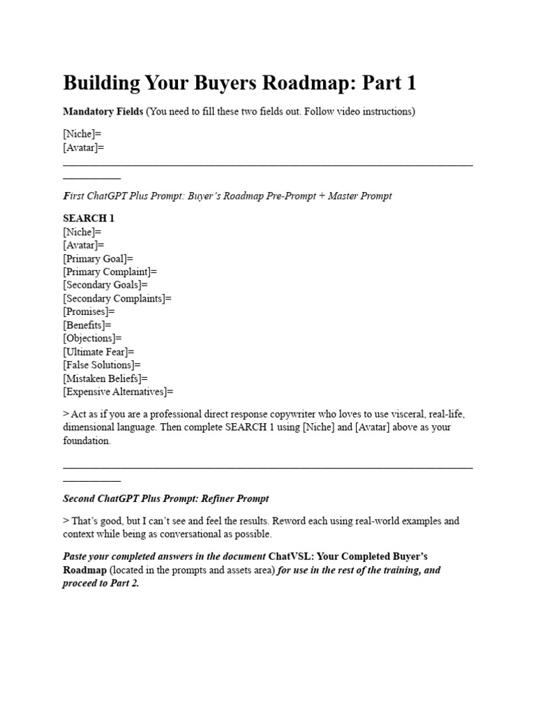Buyer’s Roadmap: Essential Steps Part 1 | PDF