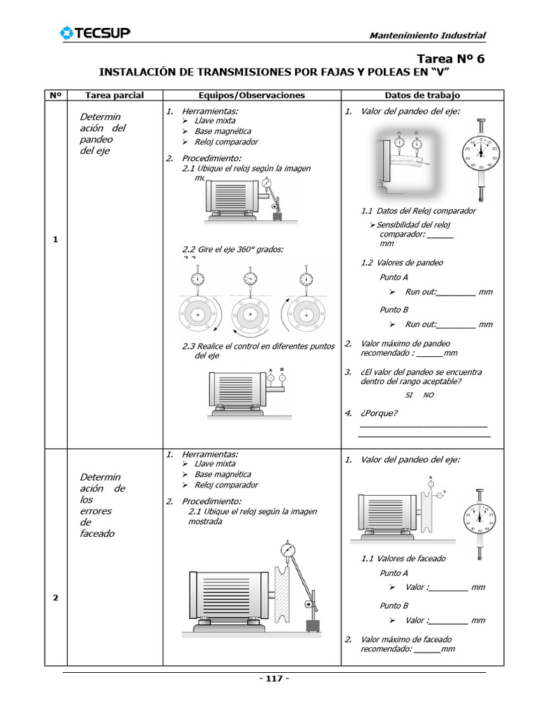 Tarea 6 Transmisión por correas | PDF | Bienes manufacturados