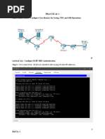 7.2.6 Packet Tracer - Configure Local AAA For Console and VTY Access - ILM | PDF | Computer ...