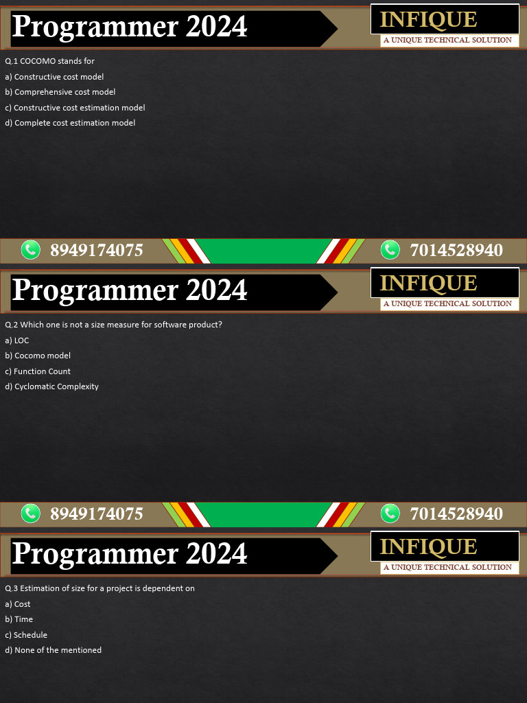 Sad 9 Cocomo Model Questions | PDF | Computing | Software Engineering