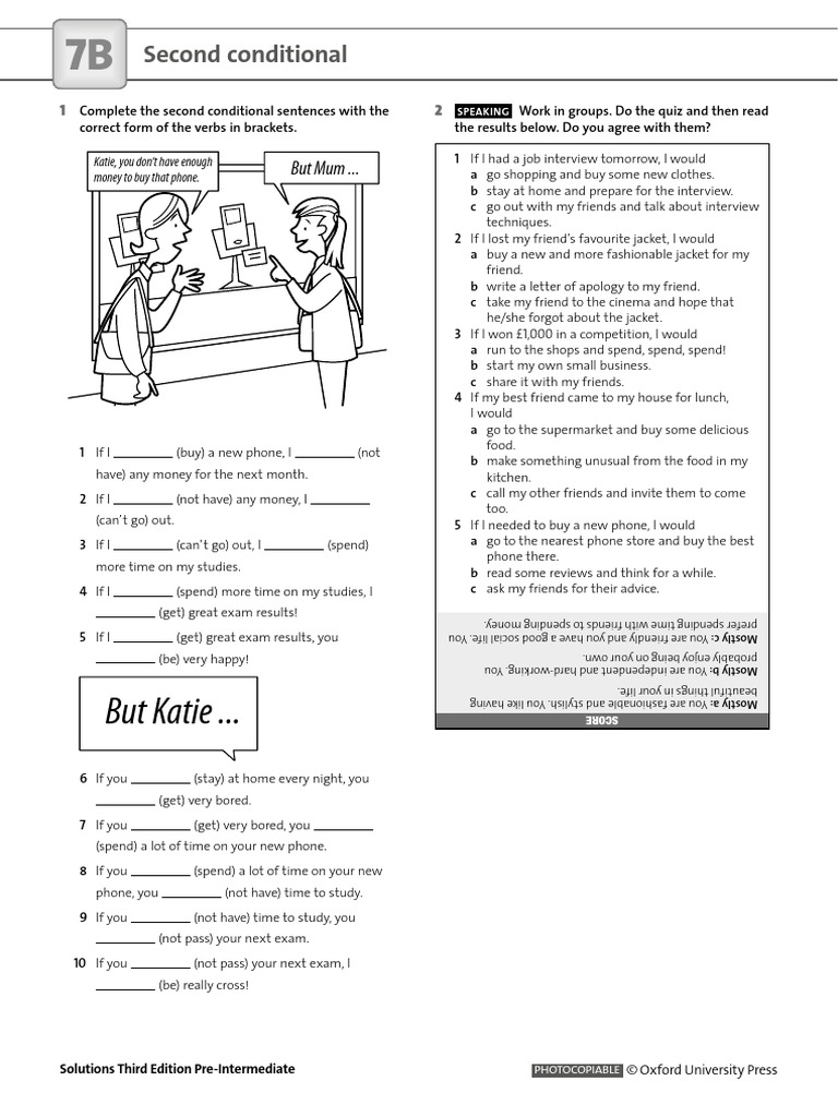 7B Second Conditional | PDF