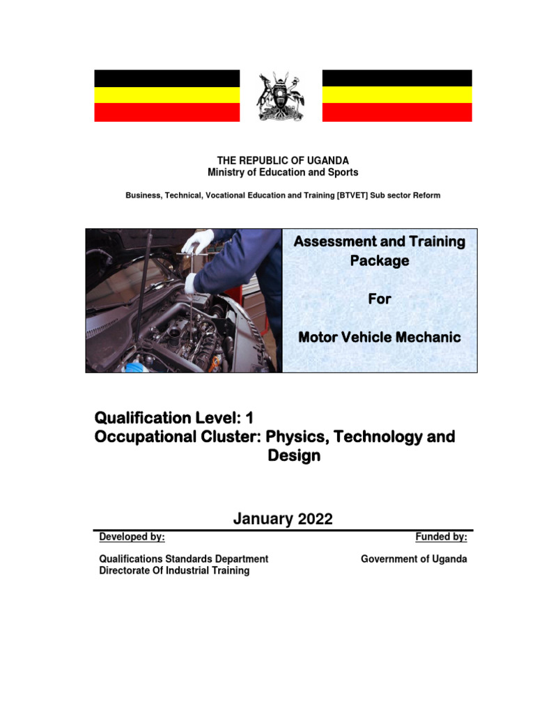 ATP Motor Vehicle Mechanic Level | PDF | Vocational Education | Curriculum