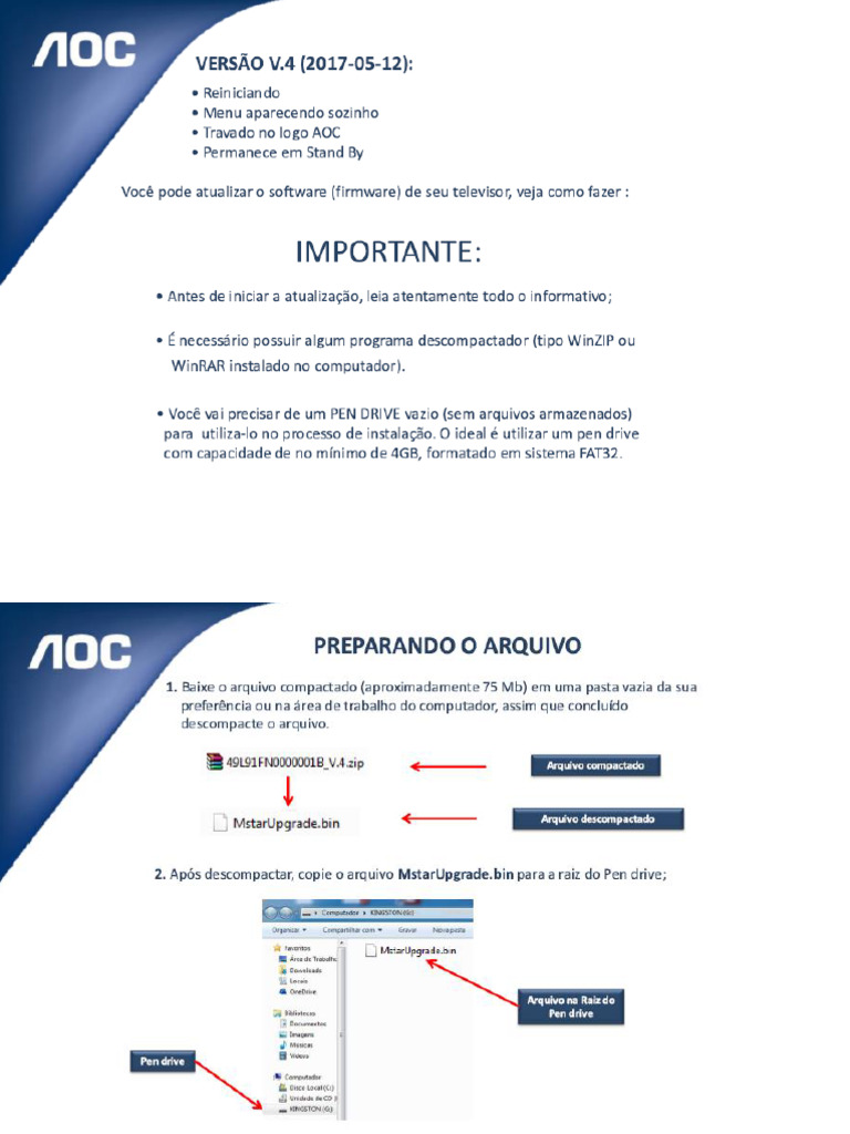 Guia de Atualizacao f4065 | PDF