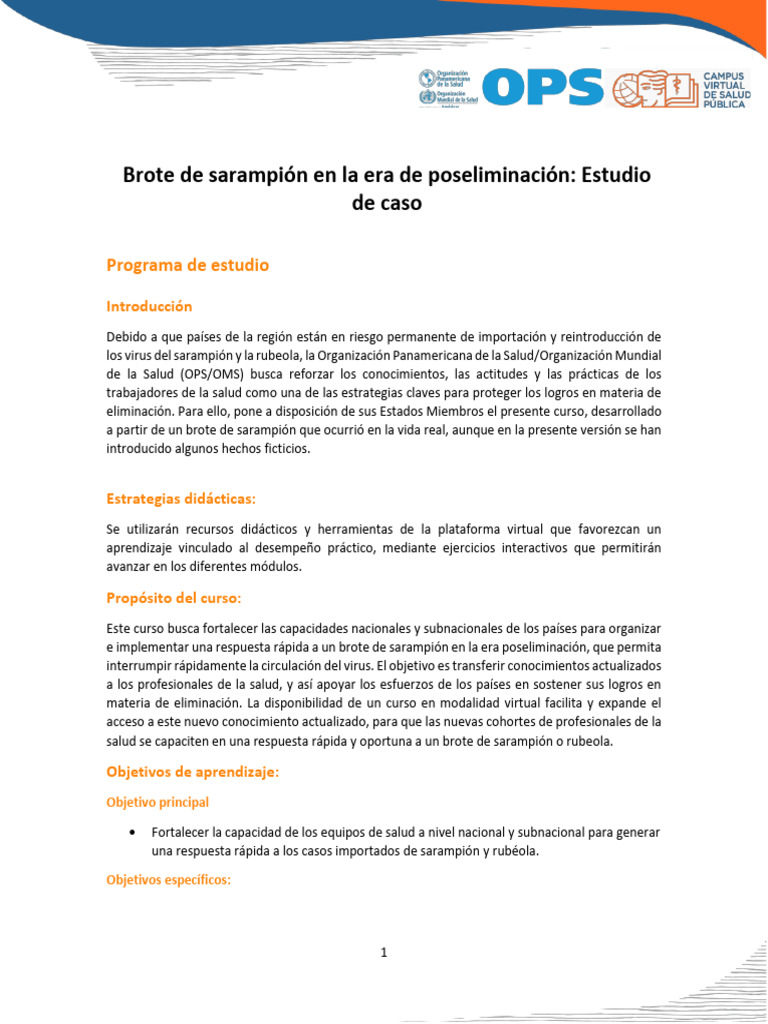 Programa Del Curso | Descargar gratis PDF | Sarampión | Laboratorios