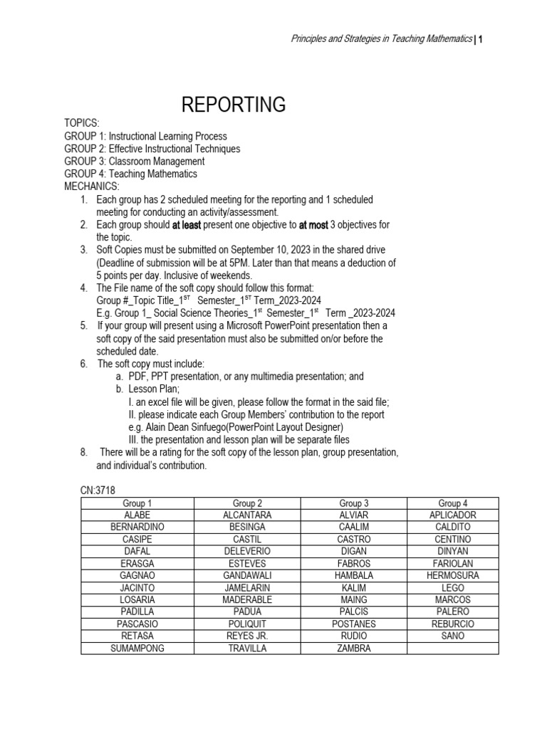 M116 Module For Reporting Midterm | PDF | Learning | Lesson Plan