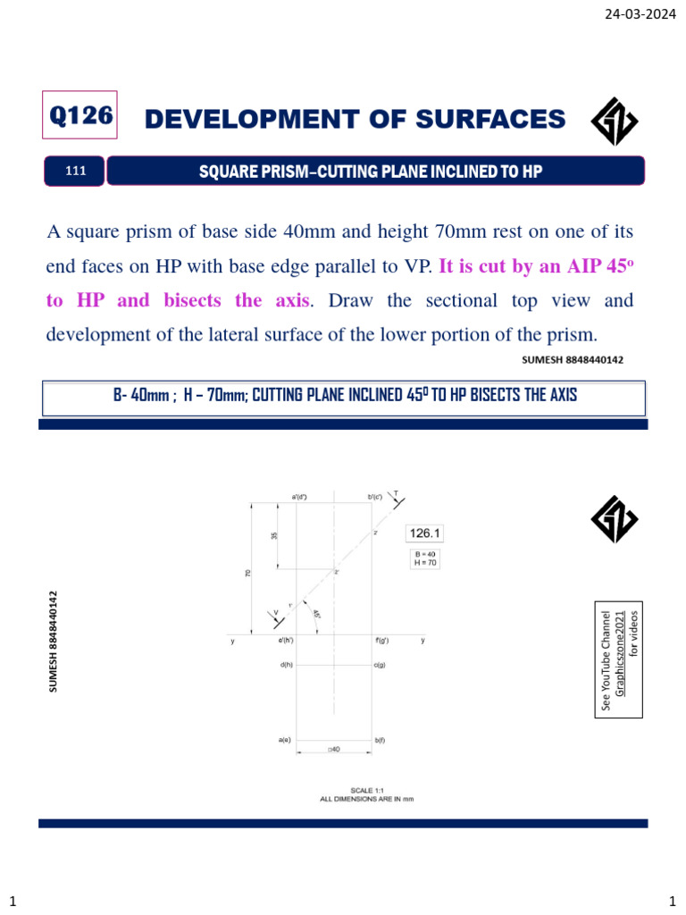Pentagonal Pyramid Surface Development | PDF | Euclidean Geometry ...