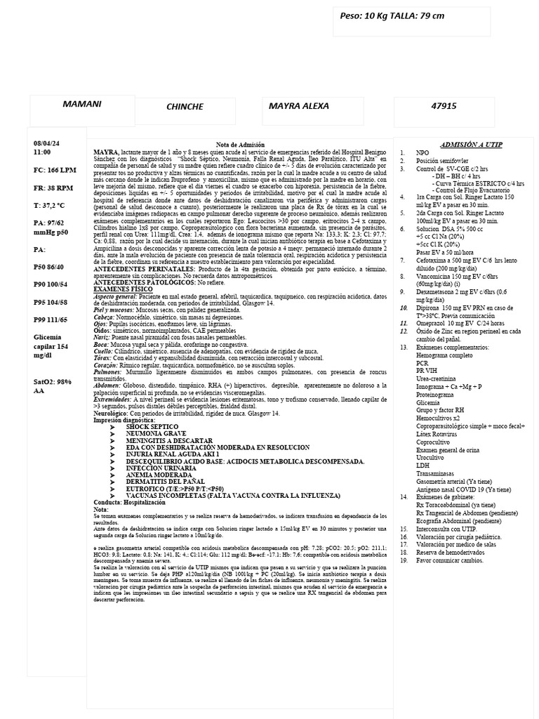 Shock Serptico Lunes | PDF | Enfermedades y trastornos | Medicina