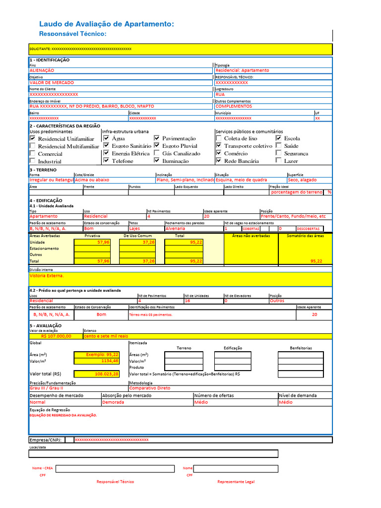 Exemplo de Laudo Simplificado Apto | PDF | Mercado (economia)