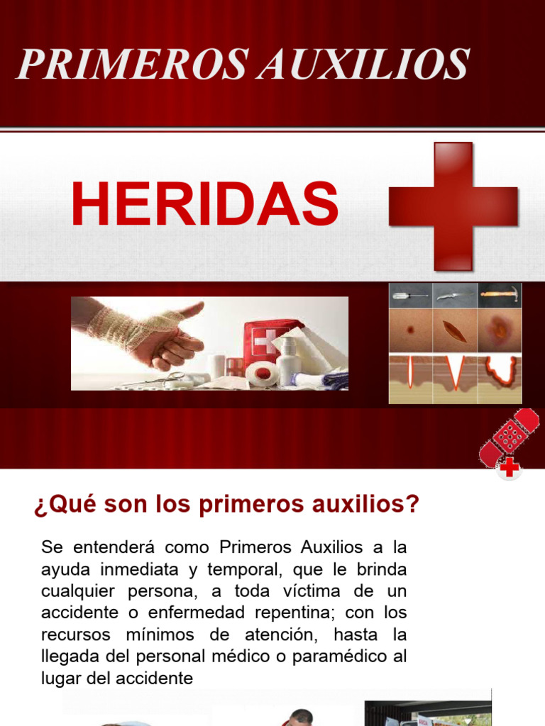 PRIMEROS AUXILIOS-HERIDAS | PDF | Herida | Primeros auxilios