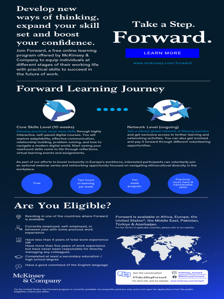 McKinsey Forward - Poster | PDF | Learning | Educational Technology