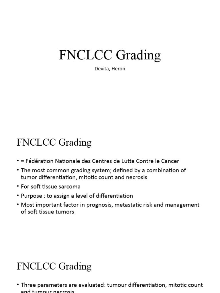 FNCLCC Grading | PDF