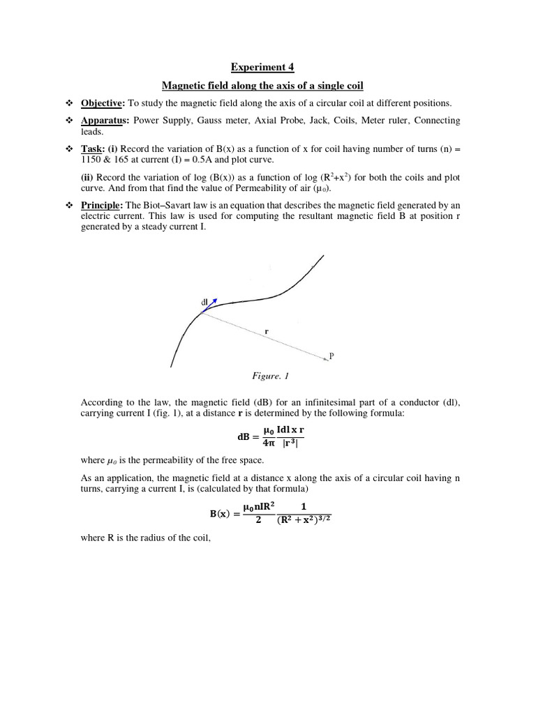 Single Coil | Download Free PDF | Magnetic Field | Inductor
