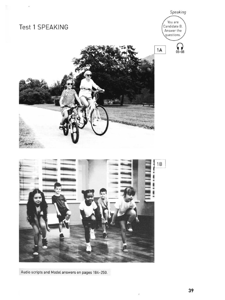 Visuals Speaking b1 Pet Collins | PDF