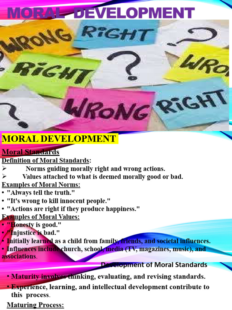 Understanding Moral Development and Standards | PDF | Morality ...