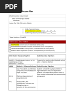 LCVP Action Plan Sample | PDF | Business