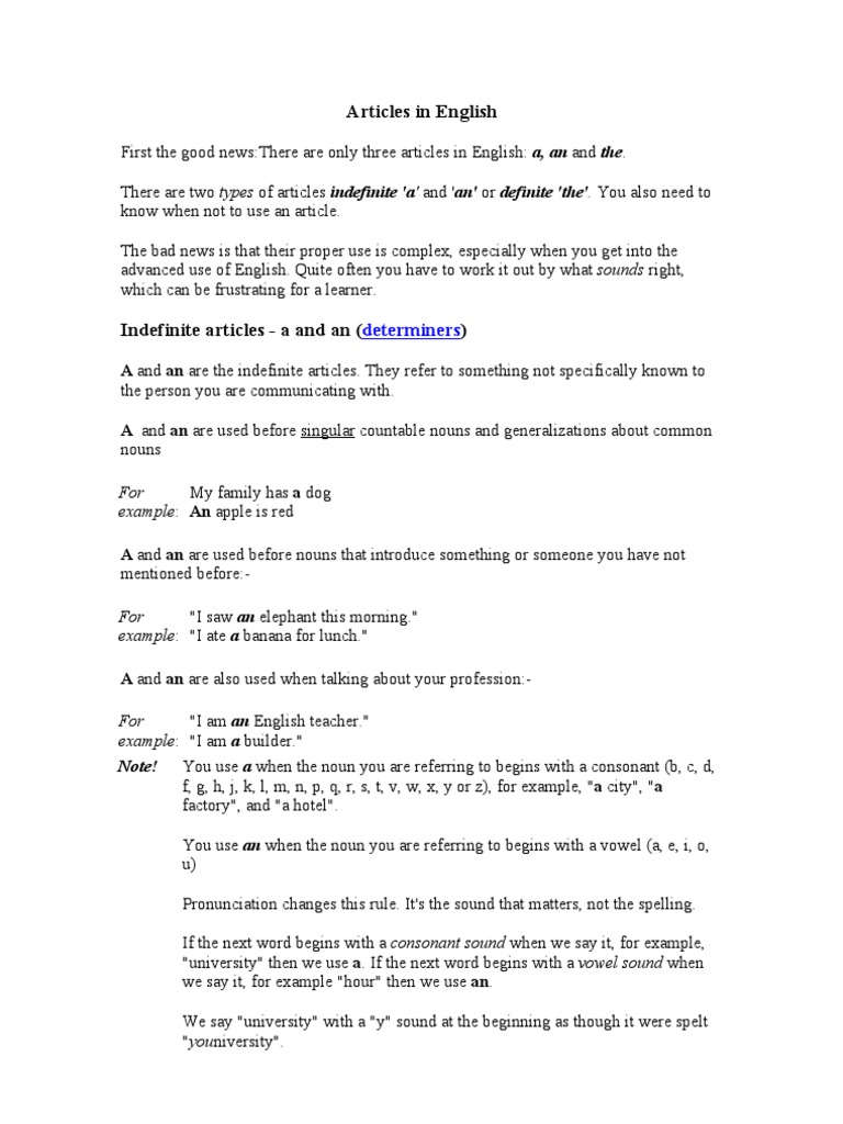 Articles in English | PDF | English Language | Languages