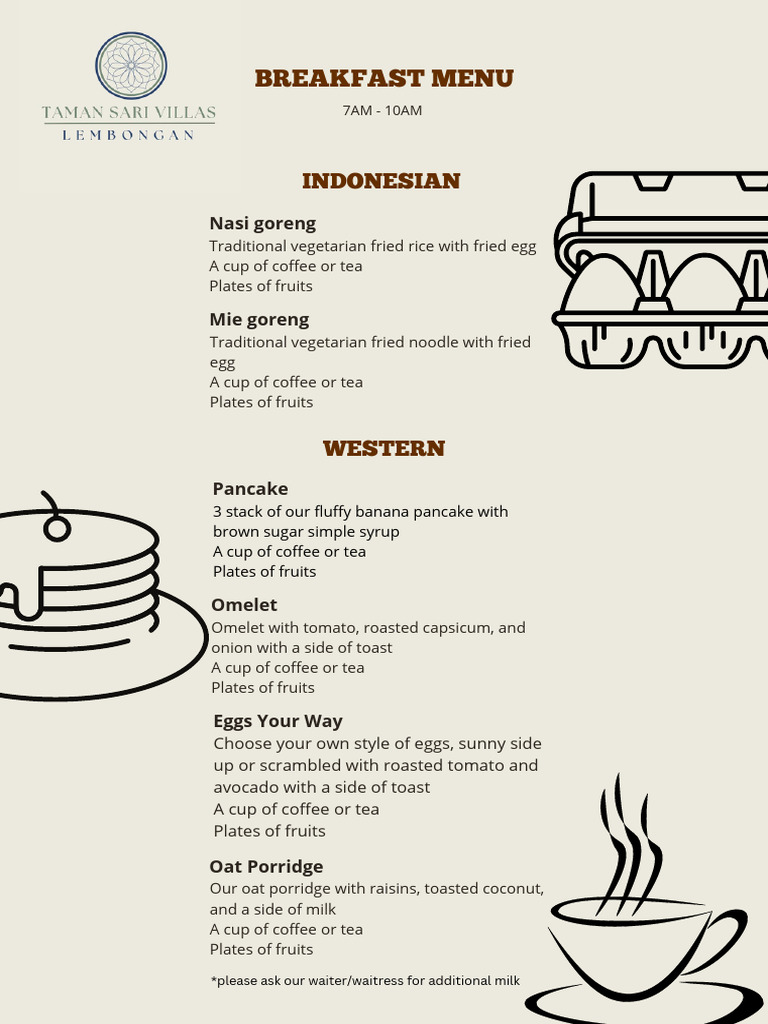 Breakfast Menu | PDF